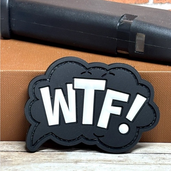Accessories | Pvc Tactical Morale Patch Wtf Patch Funny Military Gun ...